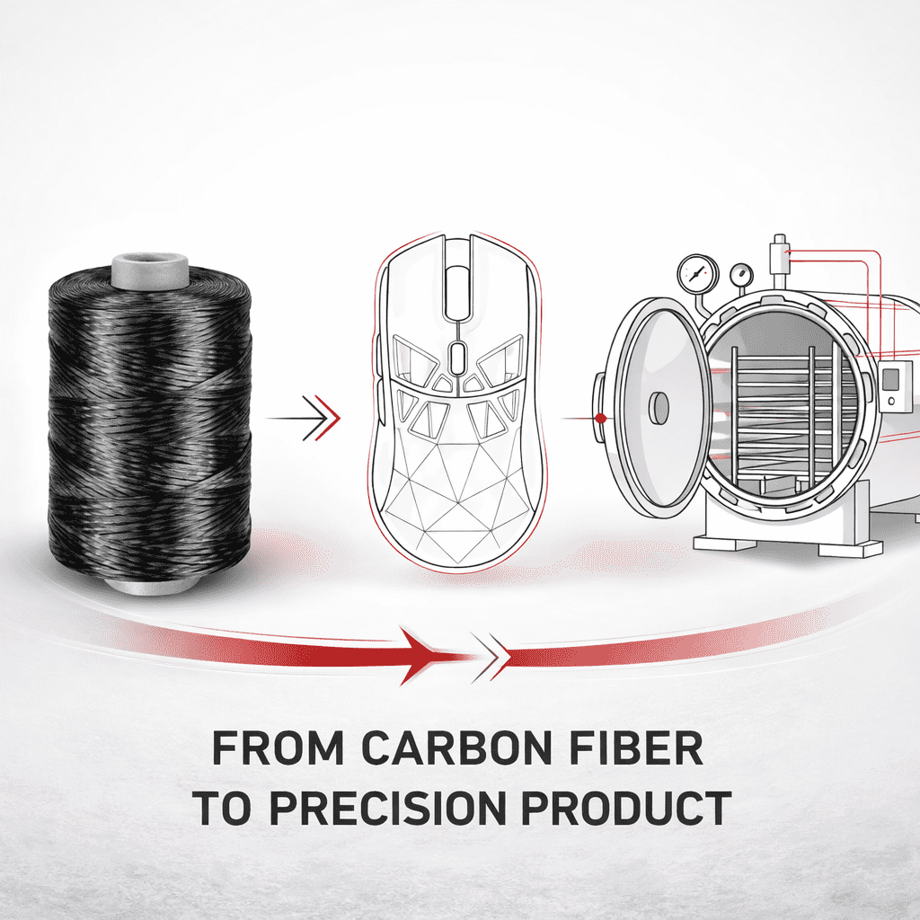 Carbon Fiber Mouse Case Study | Manufacturing Project by JCSPORTLINE